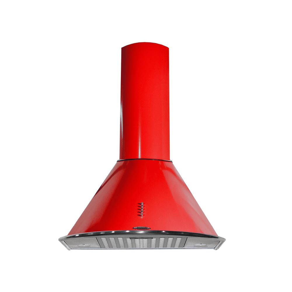 Campana Extractor Reflex Roja 60 cm Acero Inoxidable - Maraldi