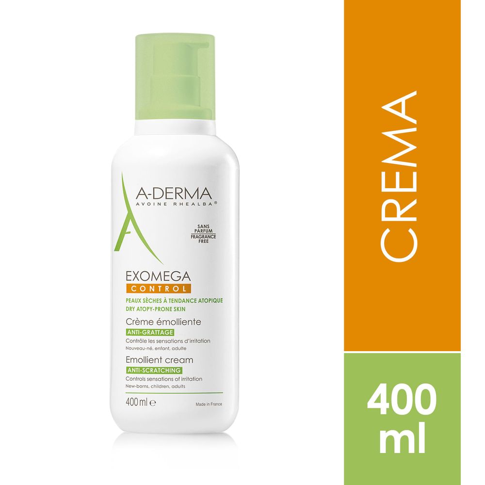 Aderma Exomega Control Crema Emoliente Piel Sensible 400ml