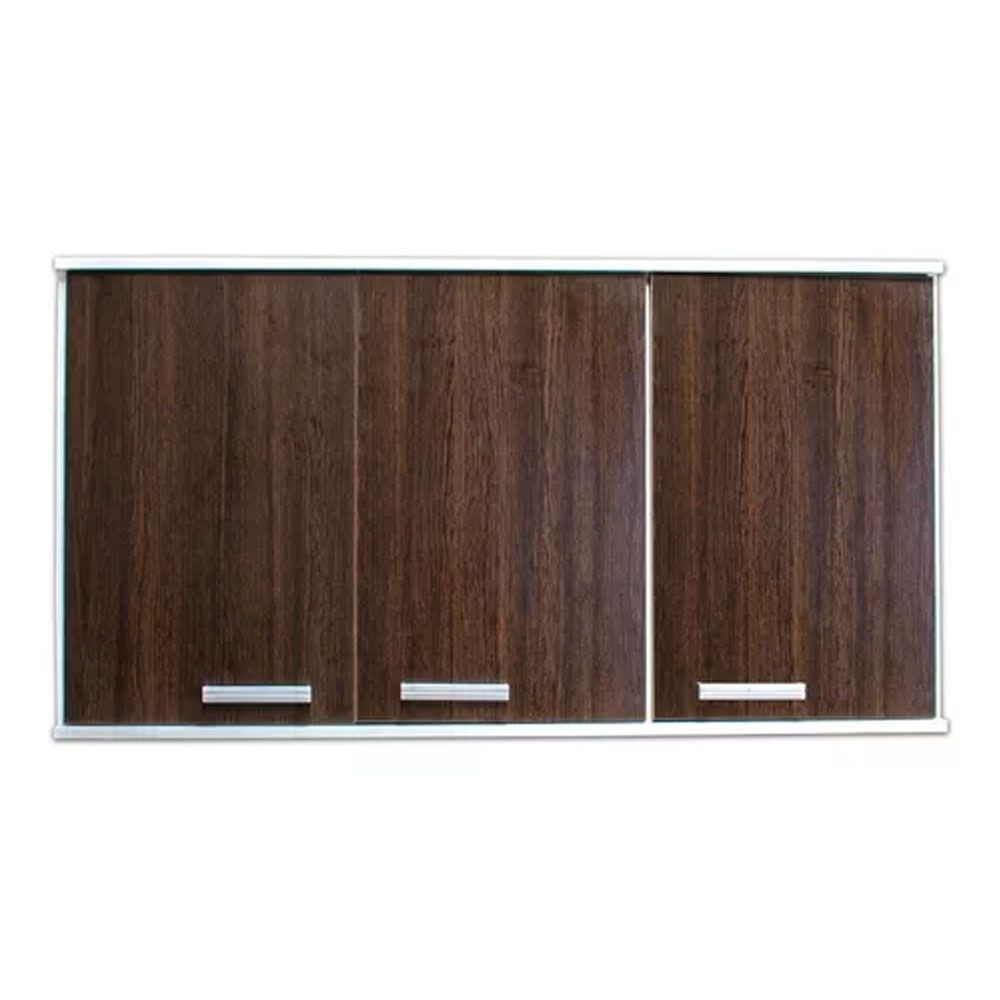Alacena Platinum 3 Puertas De 1.40mt Blanco/Wengue
