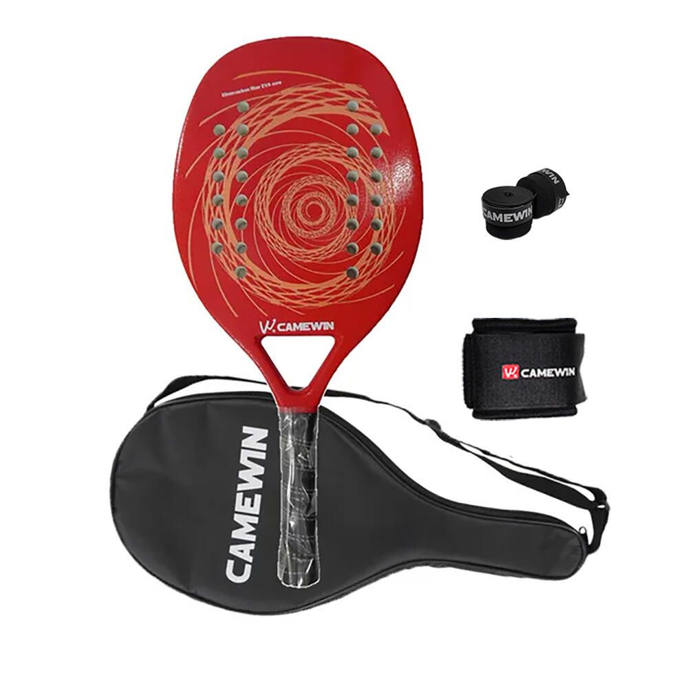 Pala de pádel CAMEWIN de fibra de carbono 18k 360g + 10g