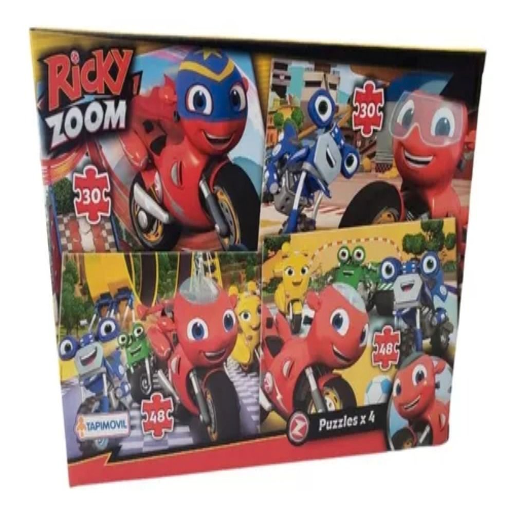 Ricky Zoom Motos 4 Puzzles Piezas Grandes Rompecabezas