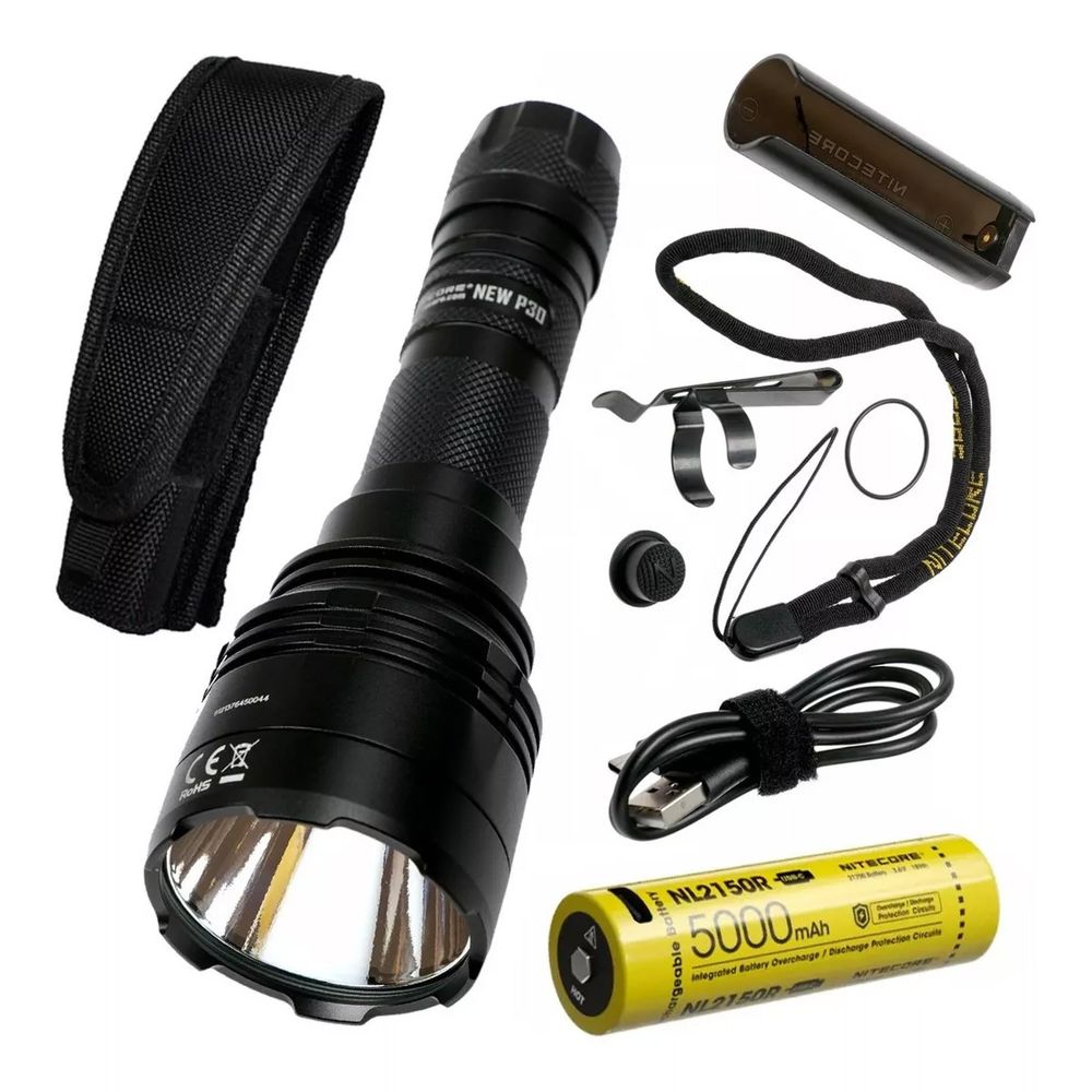Linterna Tactica Nitecore 1000 Lumens + Cable USB + Bateria