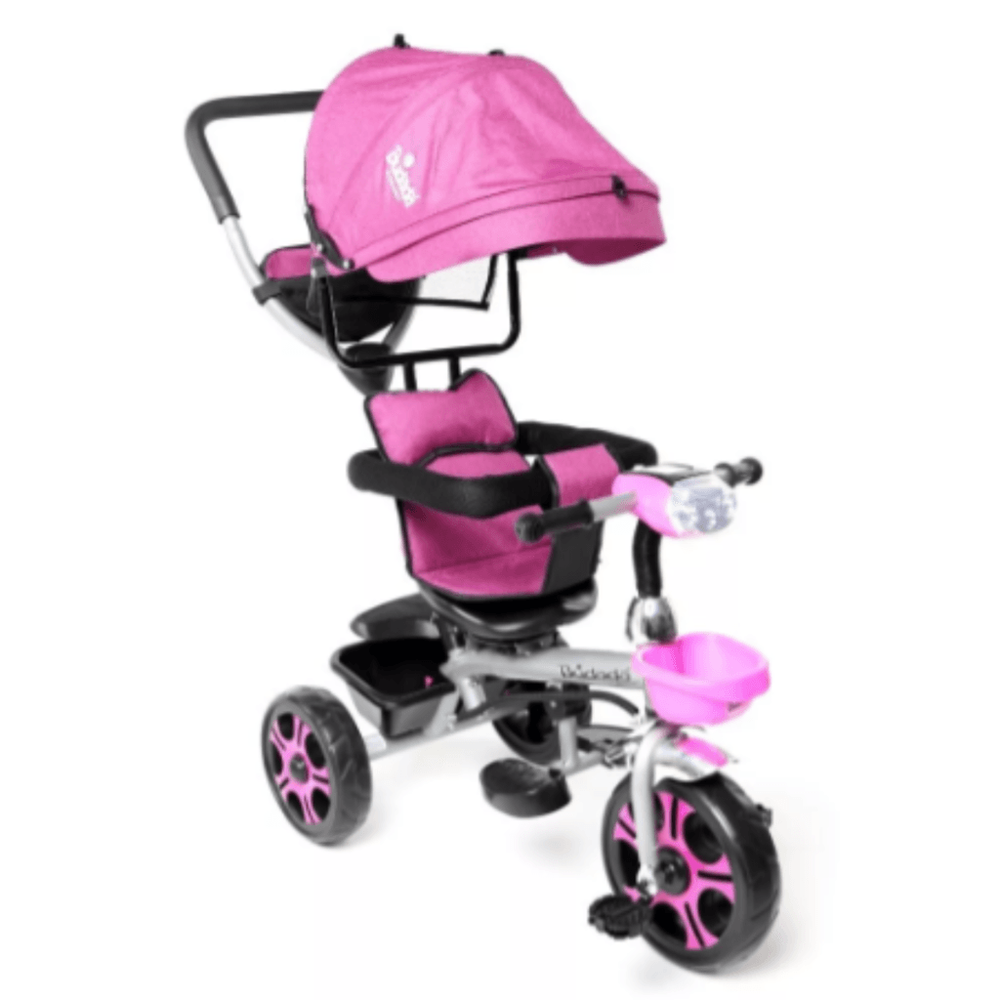 Triciclo Infantil Bebe Reversible Direccional 360 Bipokids Tr9008 Violeta