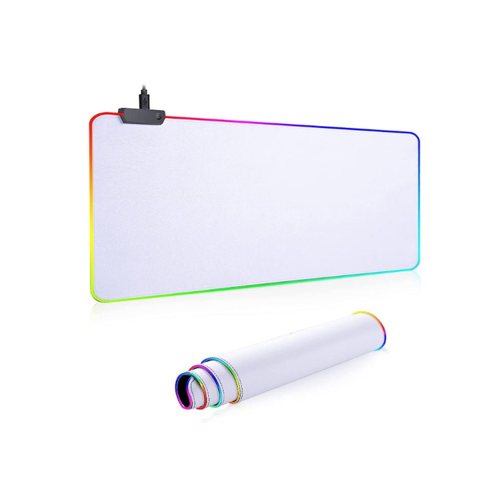 Mouse Pad Gamer Rgb 80 X 30cm 14 Modos Iluminacion - BLANCO