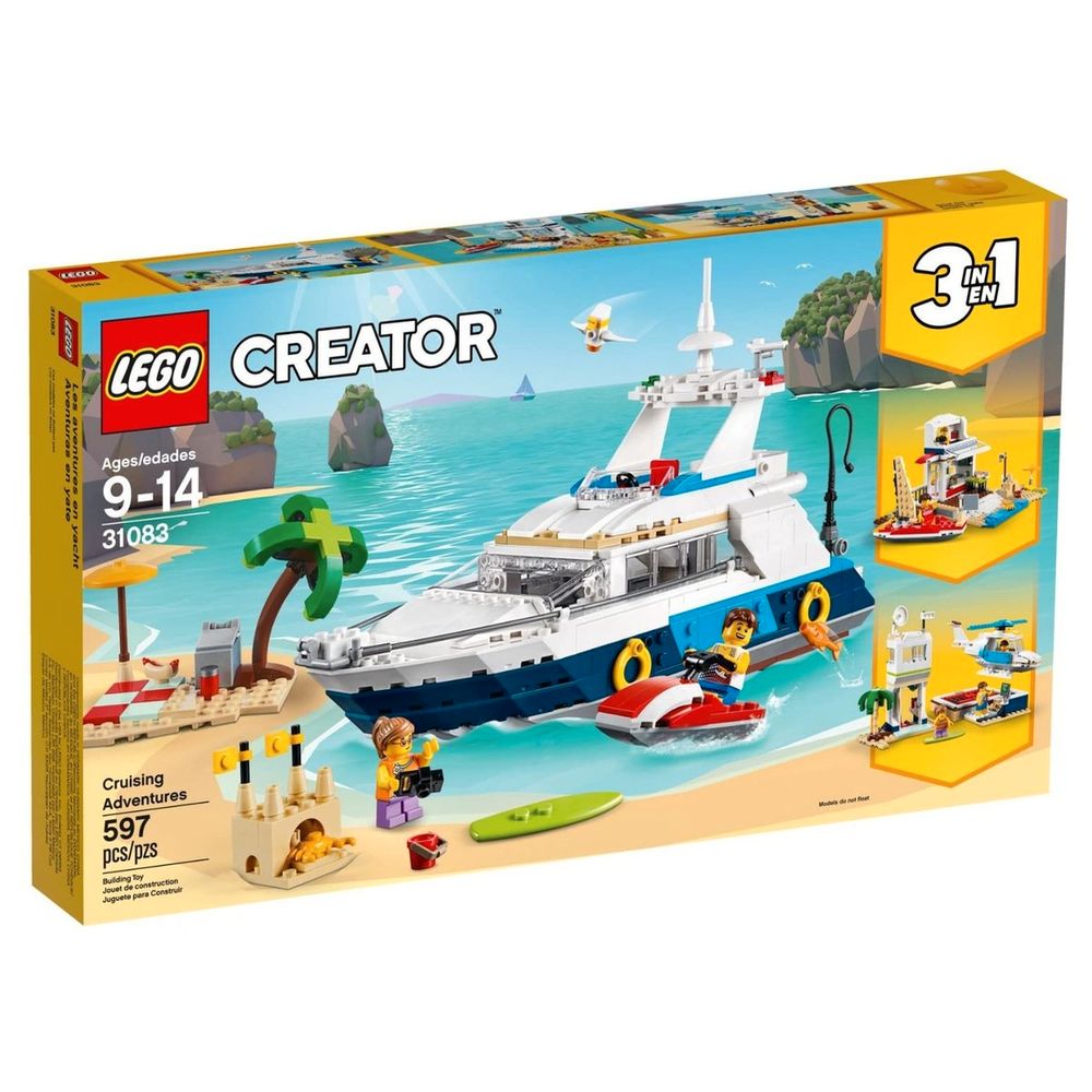 Juguete LEGO UK 31083 Cruising Adventures con yate de lujo