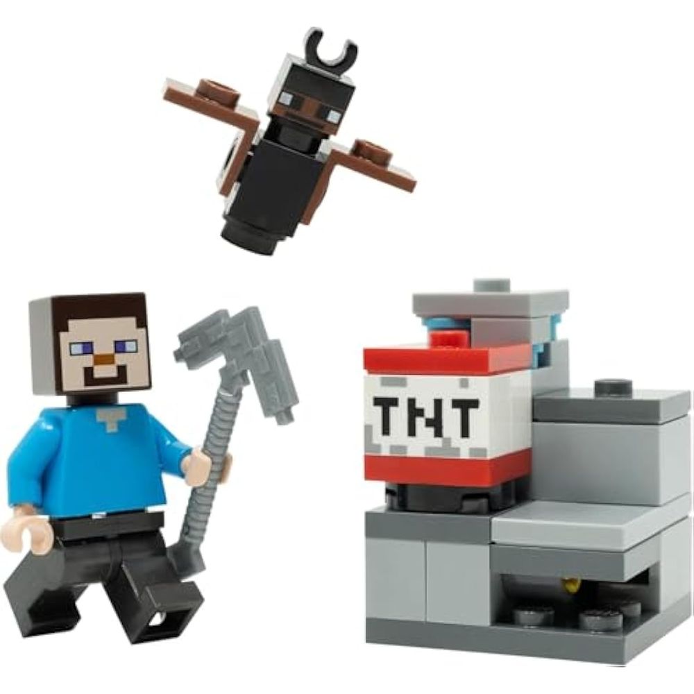 Minecraft: Steve Minifigure en The Diamond Mine