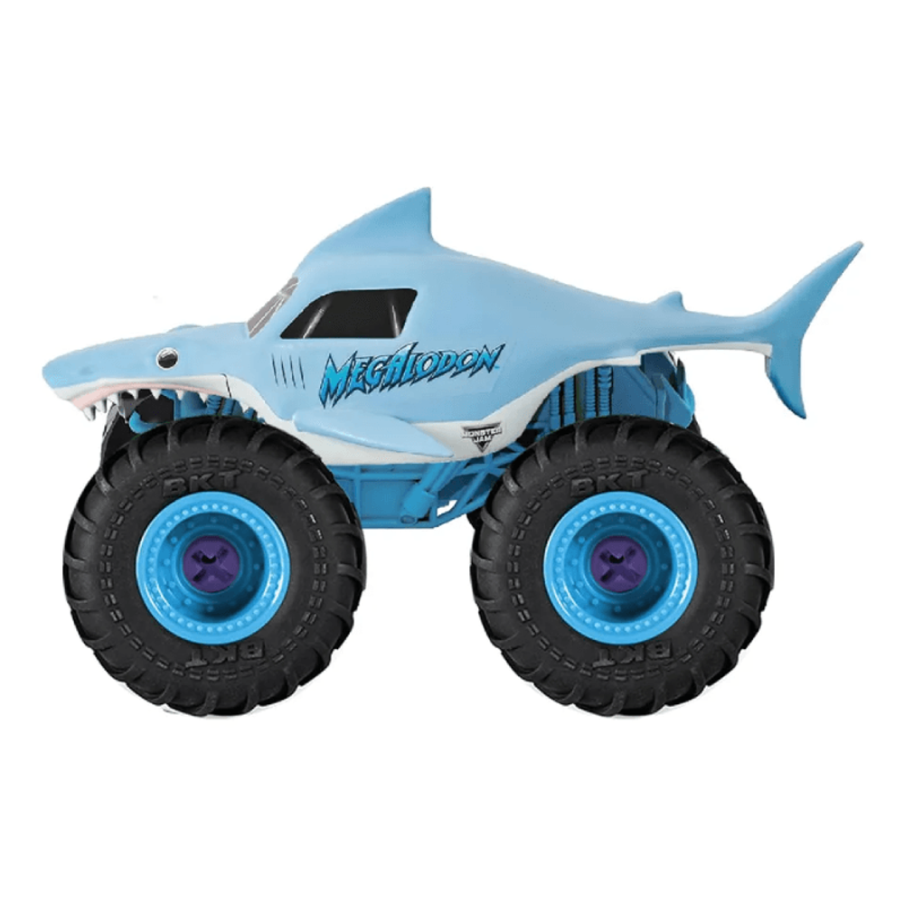 Monster Jam Mechanix 1:32 Megalodon Para Armar 5004574 - Azul