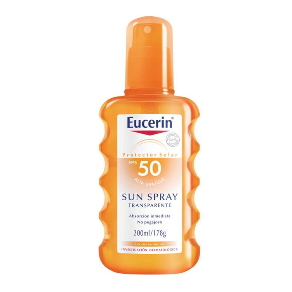 Eucerin Sun Body Spray Transparente Fps50 200ml