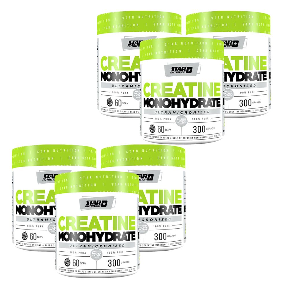 Combo Star Nutrition Creatina Monohydrate 300 g x 6 und
