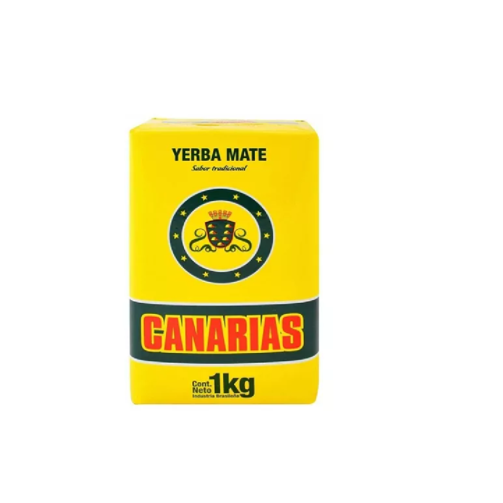 Yerba Canarias Para Mate Sabor Tradicional 1 Kg Original X20 Unidades