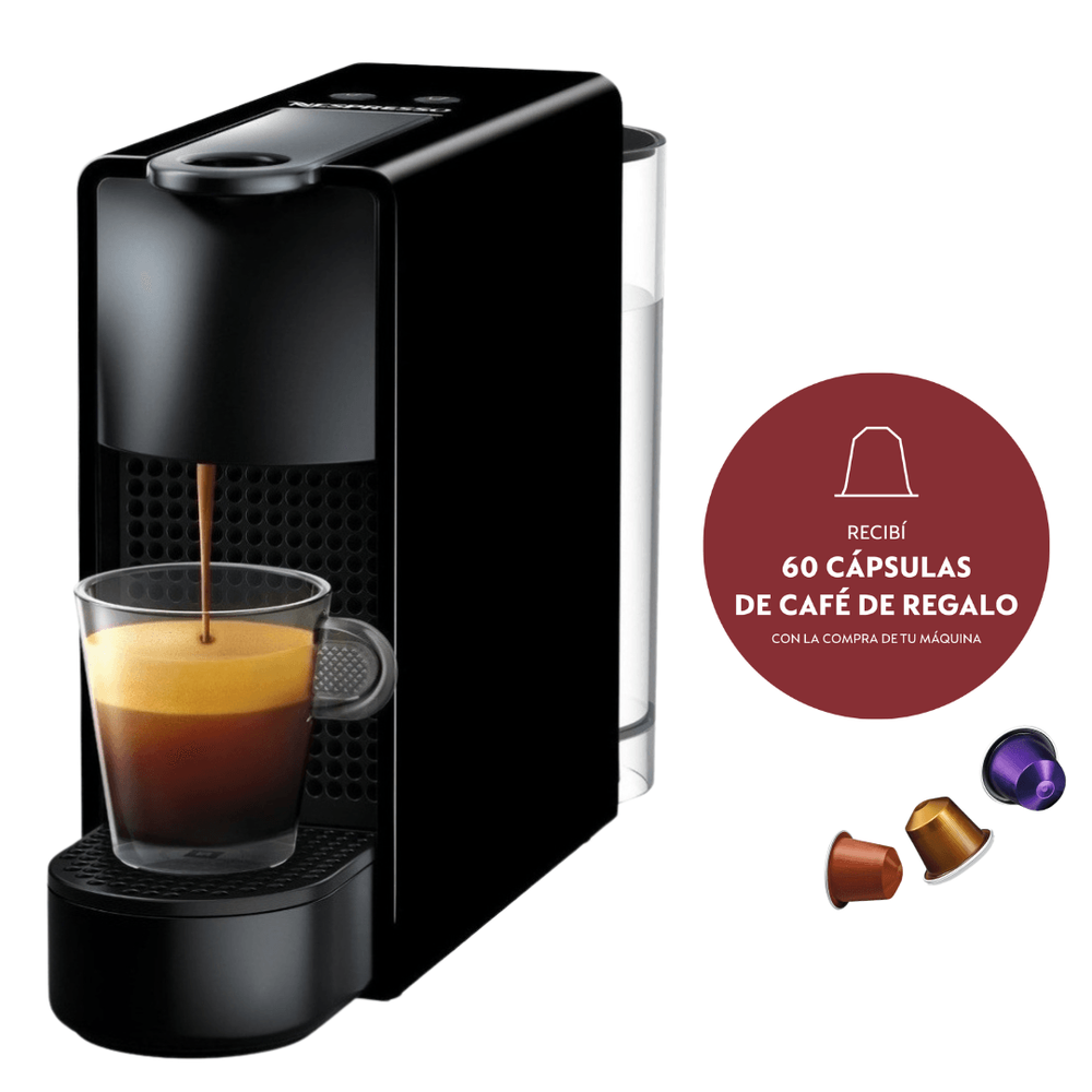 Cafetera Nespresso Essenza Mini Negra C30-AR-BK-NE2-LOCAL