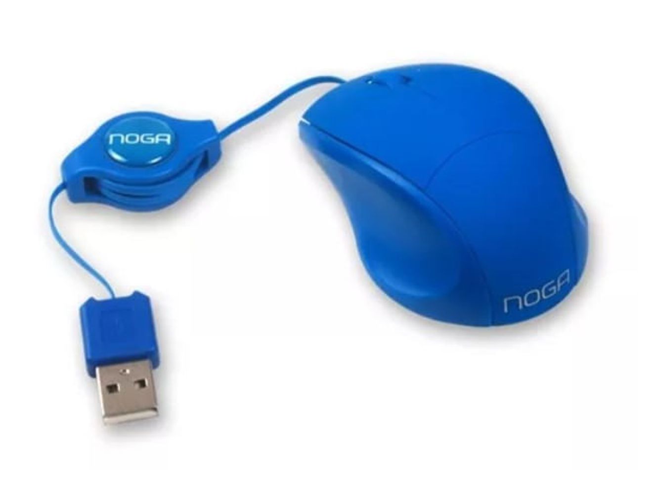 Mini Mouse Cable Retractil Noga Optico Usb Varios Colores