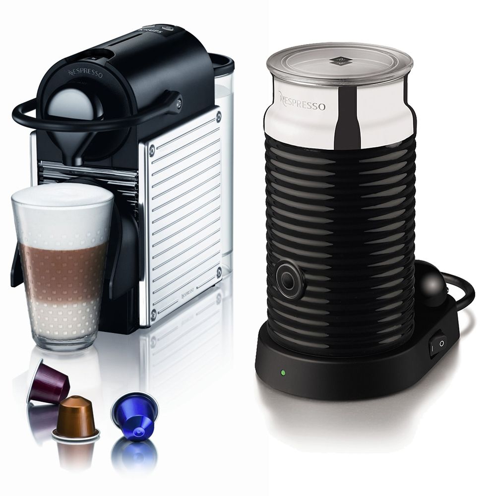 CAFETERA EXPRESS NESPRESSO PIXIE PACK STEEL