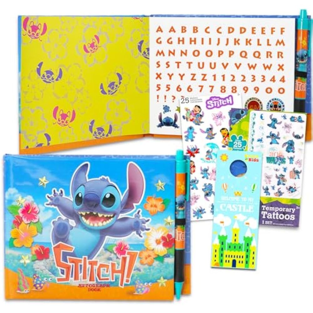Stitch Autograph Book for Kids - Bundle with 50