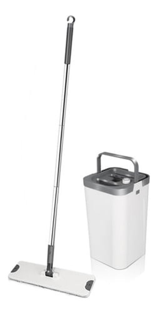 Mopa Trapeador Piso Iqual 1611 Kit C/ Balde Escurridor 360°