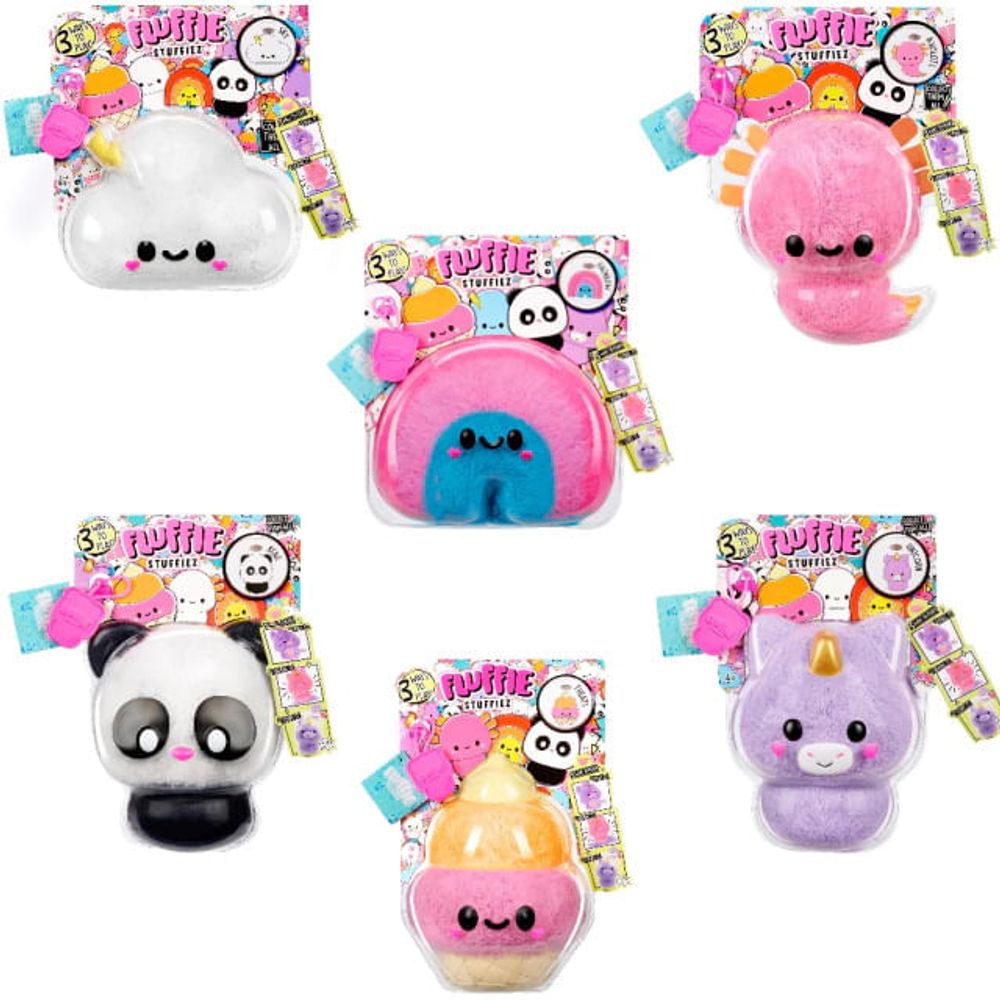 Peluches Fluffie Stuffiez 20cm Wabro 593447-Rainbow