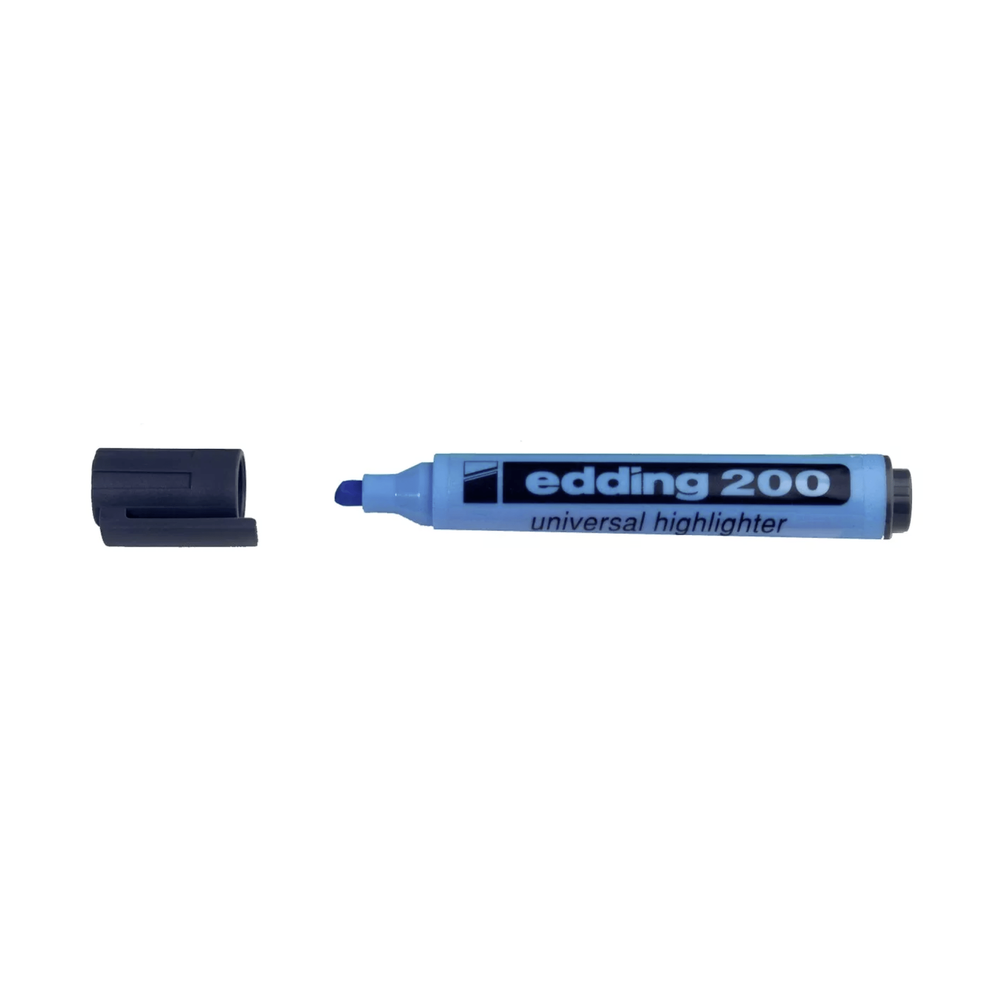 Resaltador EDDING 200 color Celeste x 10 unidades