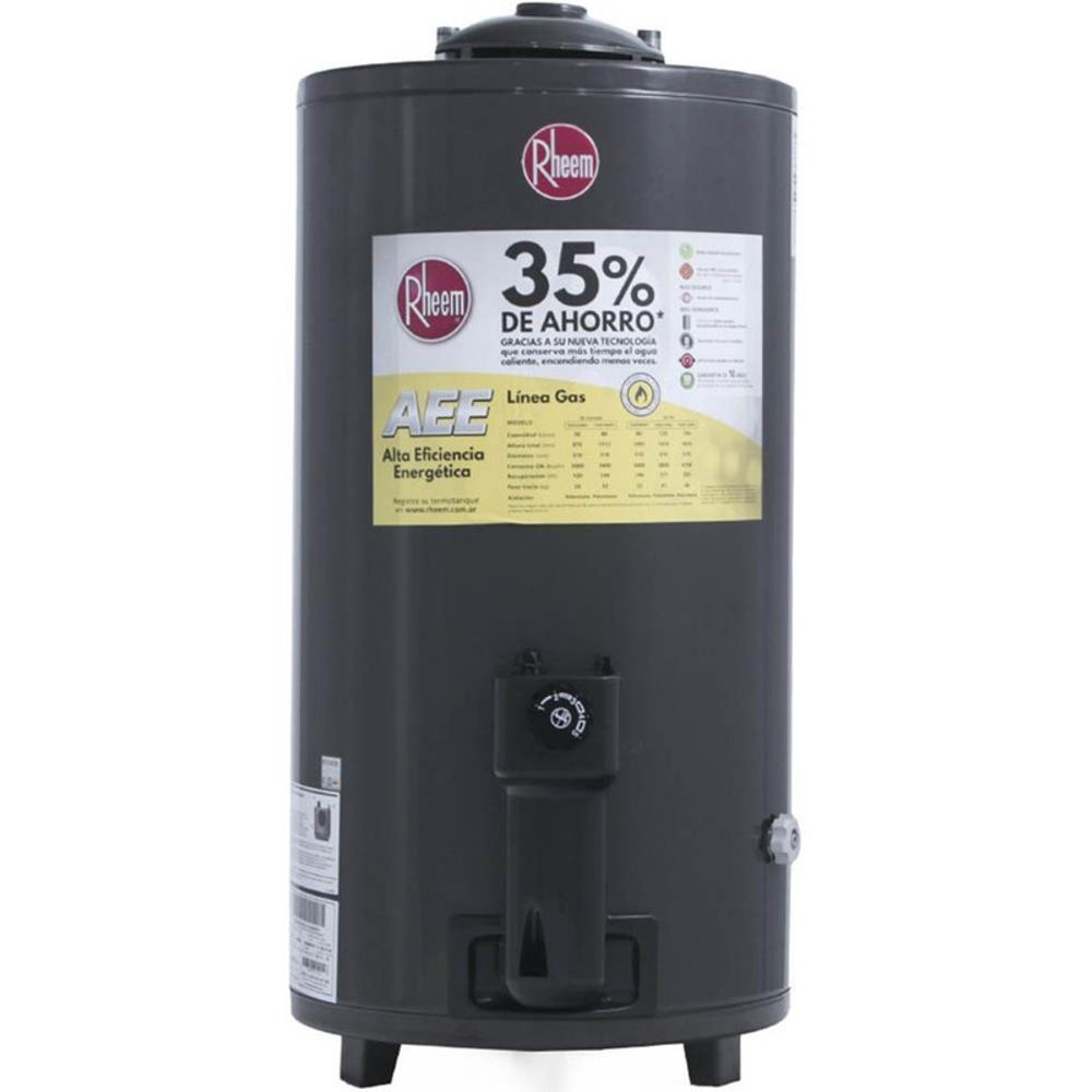 Termotanque A Gas Rheem De 80 Lts