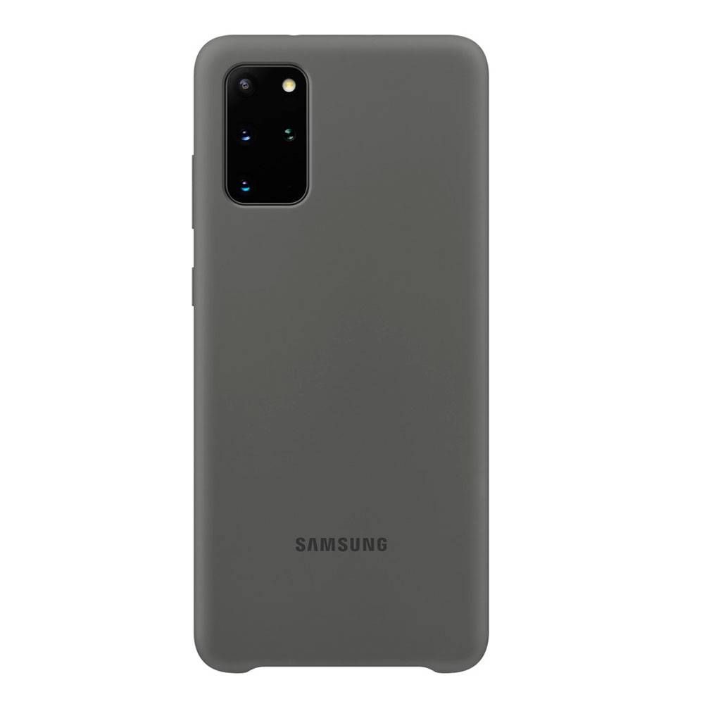 Funda Samsung de silicona para Galaxy S20+ Gris