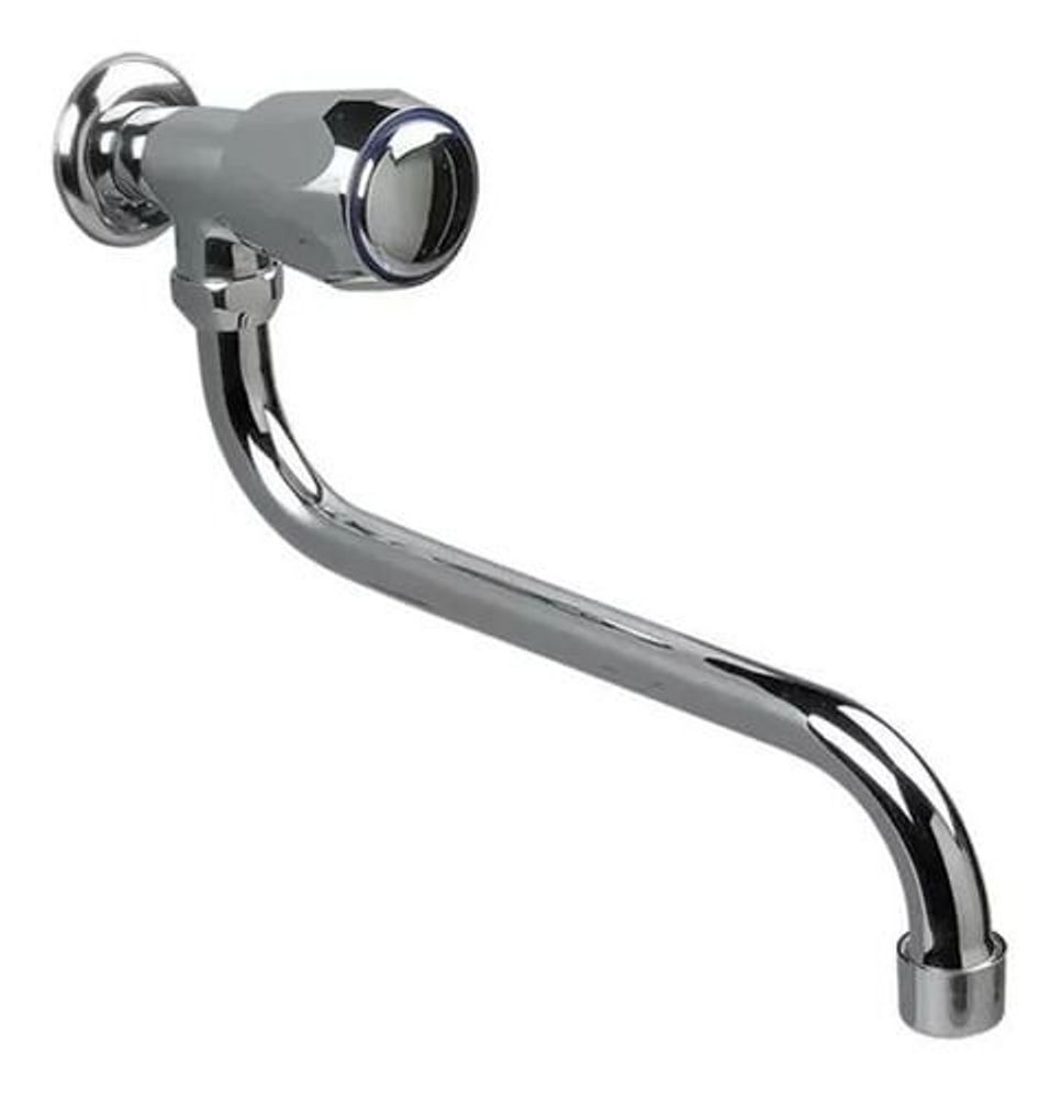 Griferia Grifo Cocina Pared Monocomando Pico Bajo Latyn Bacha Hogar