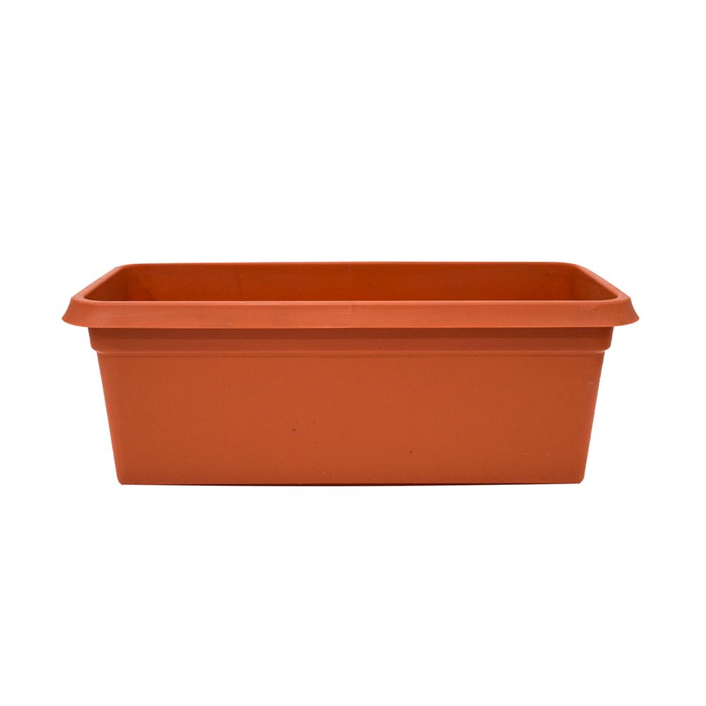 Maceta Plastica Rectangular Jardinera Chica Terracota - Colombraro