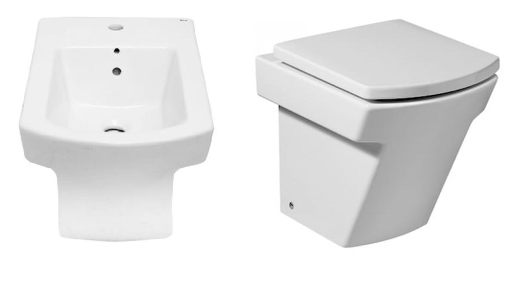 inodoro completo Inodoro Corto y Bidet 1 Agujero hall Roca