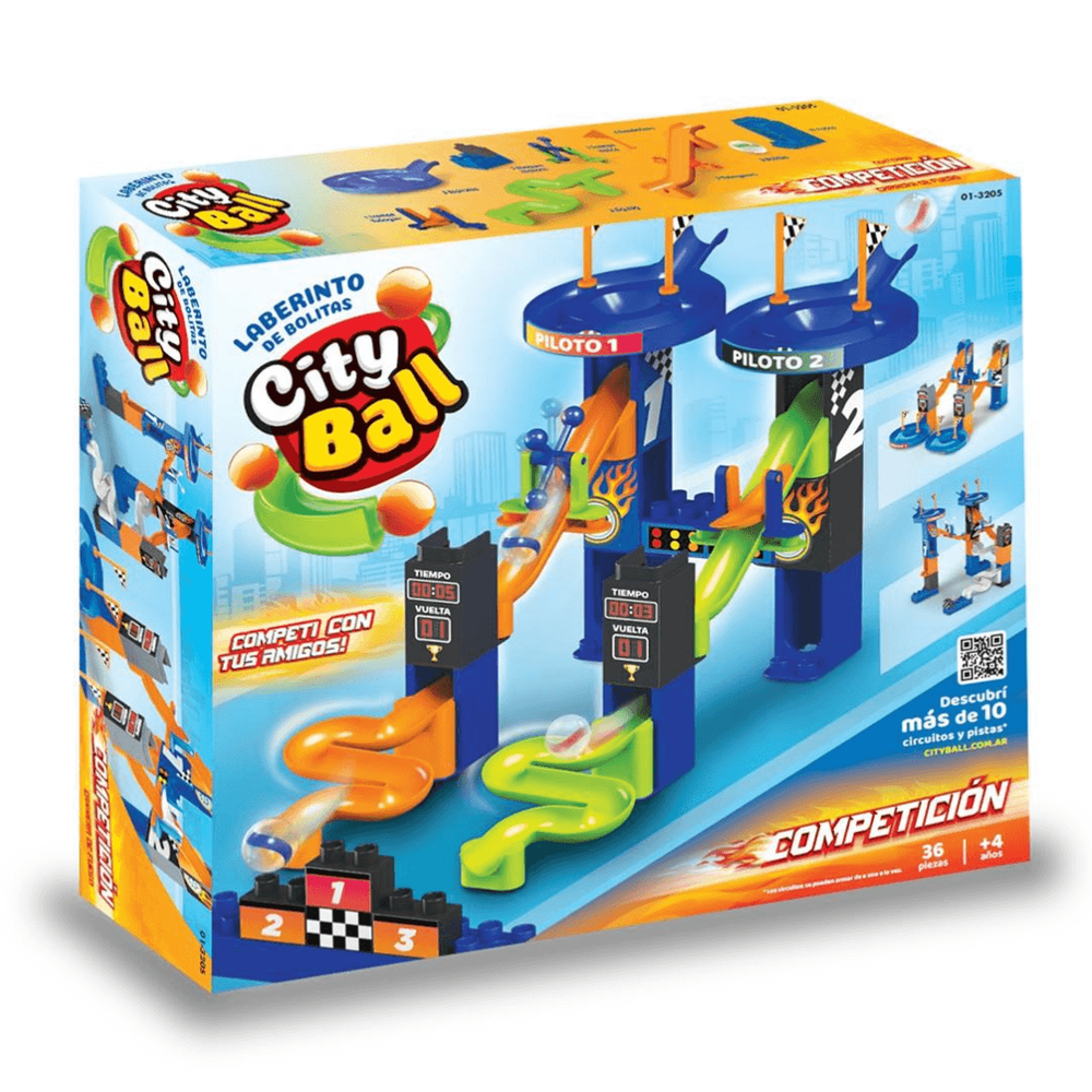 Laberinto De Bolitas 36 Piezas City Ball 01-3205