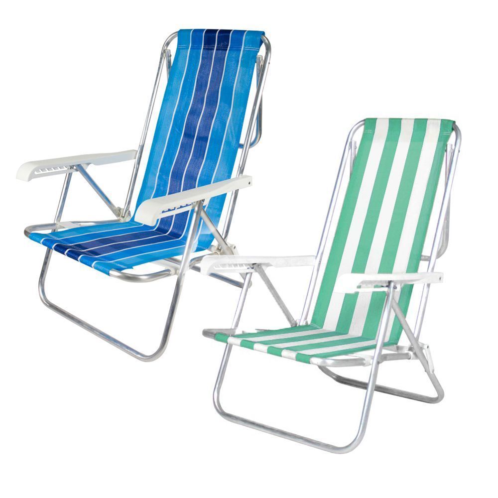 Set x2 Reposeras reclinables 8 posiciones Bahamas Colores Surtidos