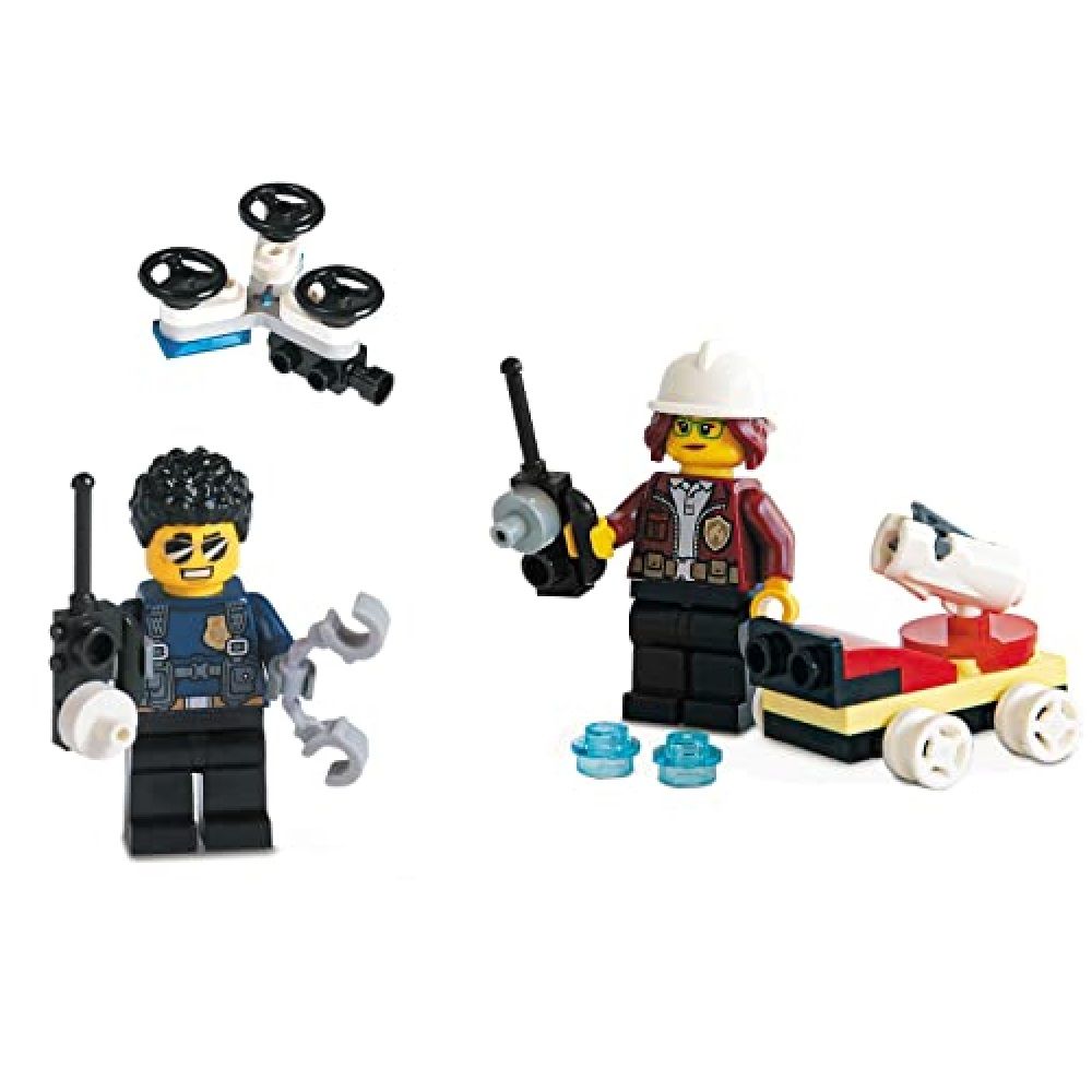LEGO Combo de minifiguras de City jefe de policía con dron