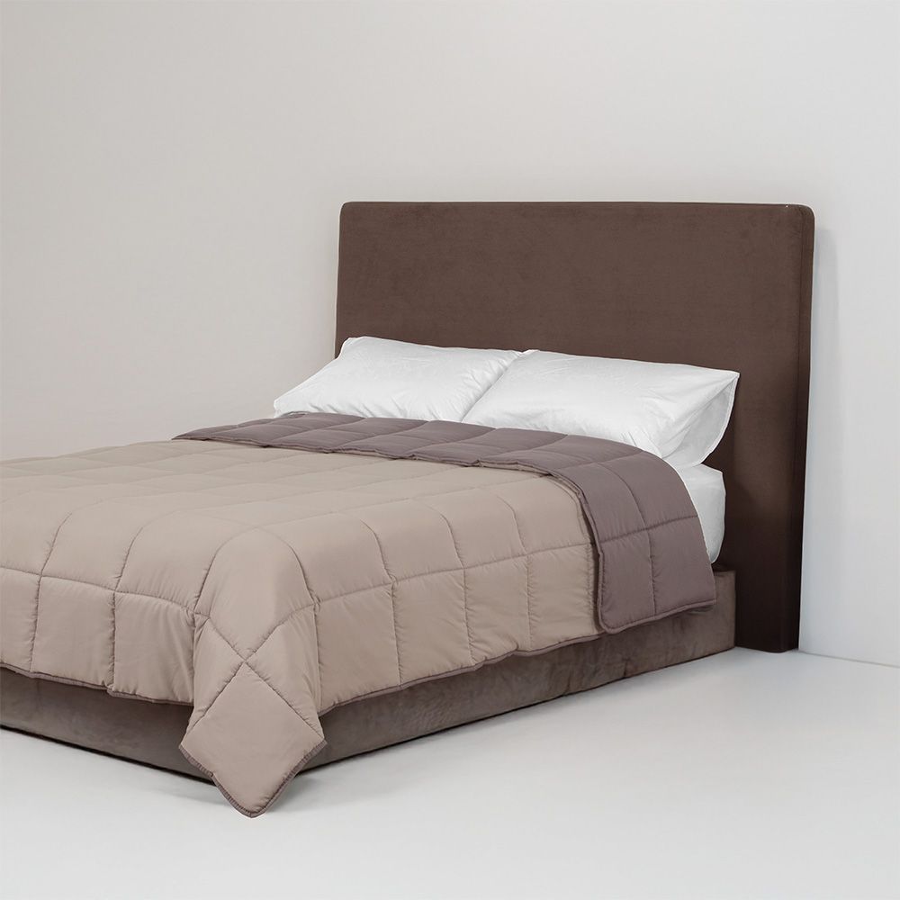 Acolchado CDI Báltico Queen 2 1/2 Plazas Reversible Visón Claro/Visón ...