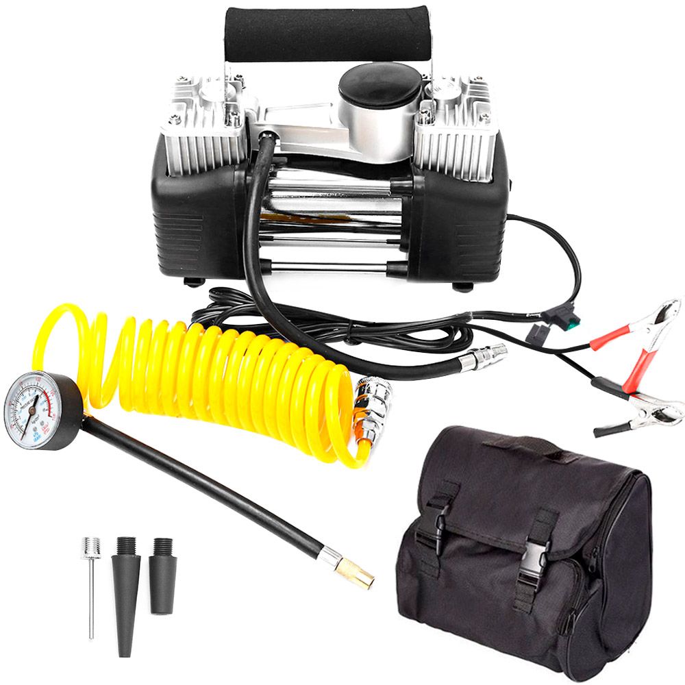 Compresor Para Auto 12v 150psi 85lt/min Portátil Incluye Bolso y Kit de ...