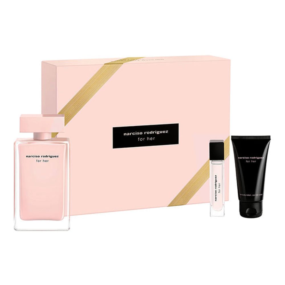 Set Narciso Rodriguez For Her EDP 100ml + EDP 10ml + Body Lotion 50ml