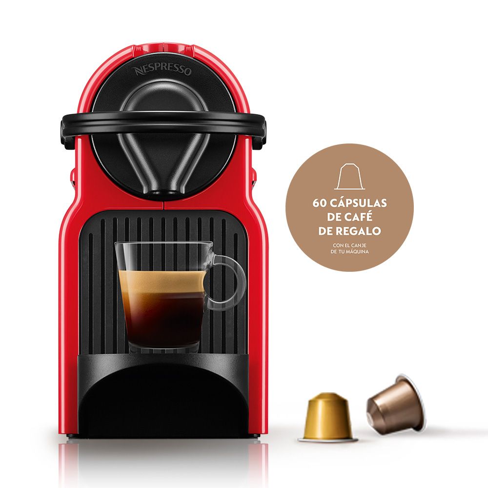 Cafetera Nespresso Inissia Red