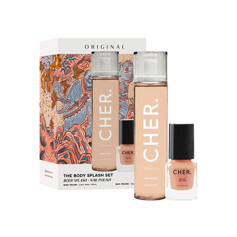Perfume Mujer Cher The Body Splash Set II - Original 100ml + Esmalte ...