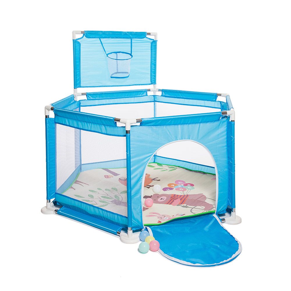 Corralito Para bebé Love 881 Azul