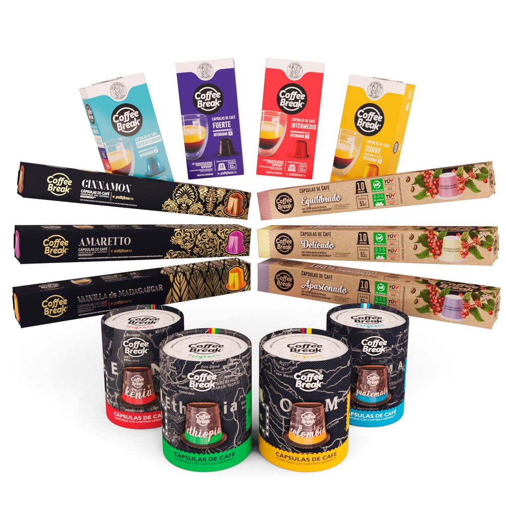 Pack Degustación Nespresso 140 Cápsulas