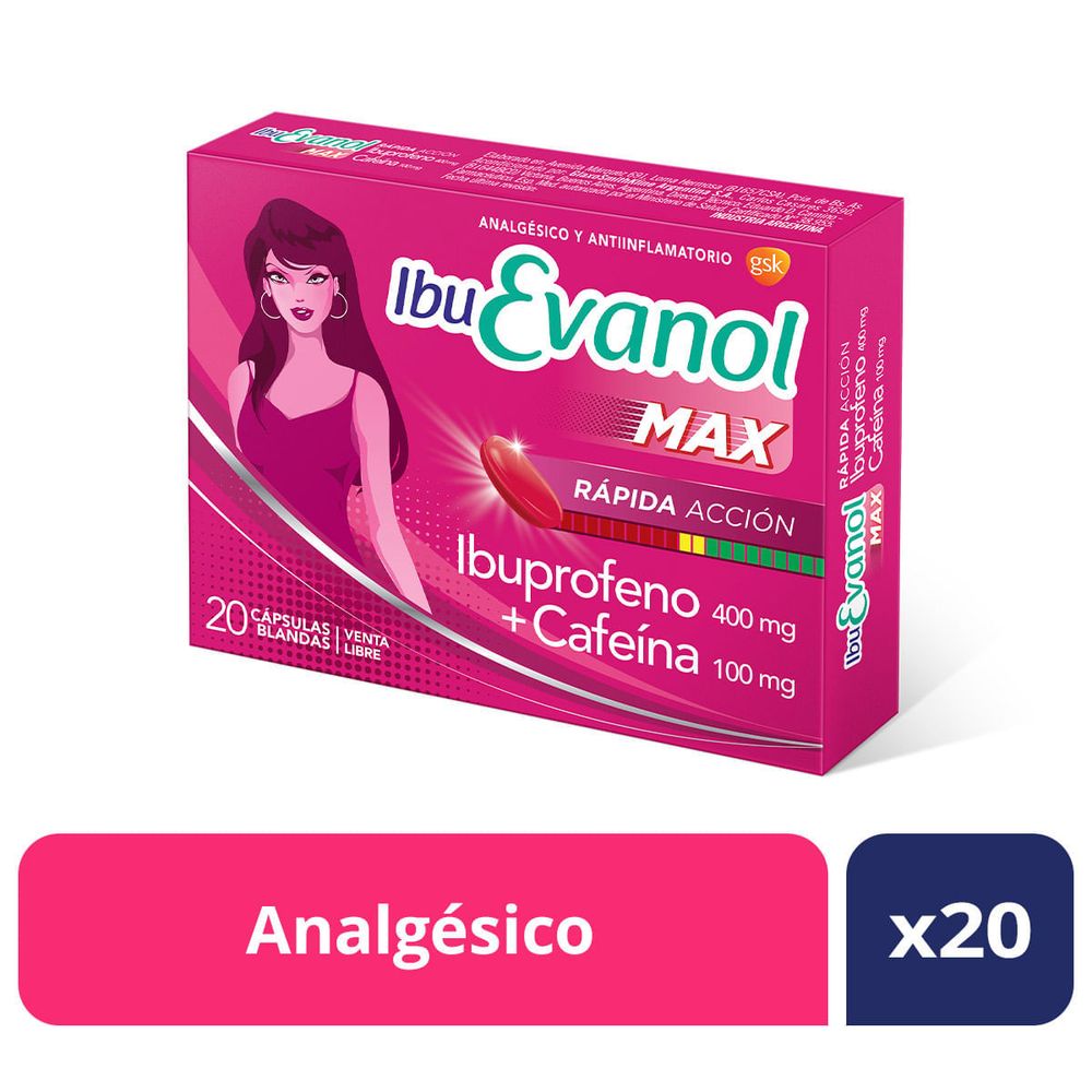 Ibuevanol Max x 20 capsulas Blandas