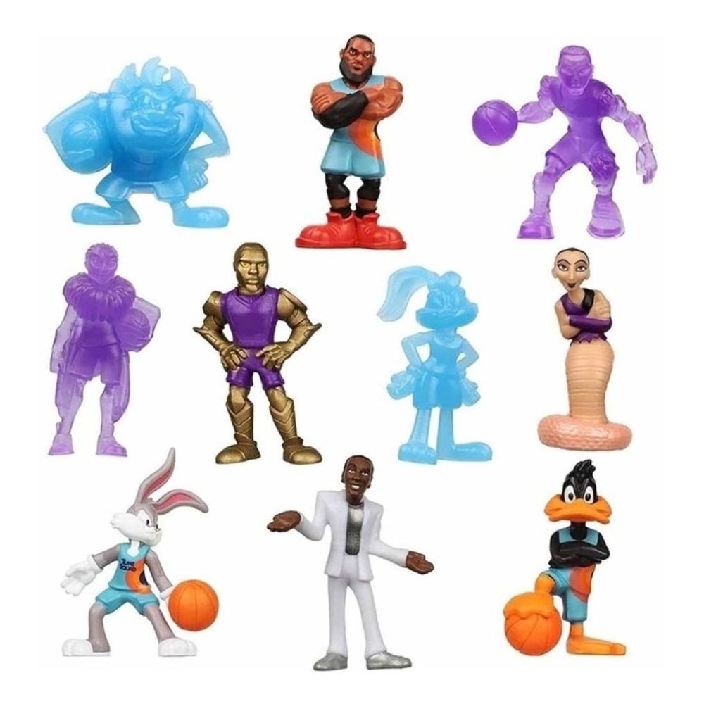 Space Jam Power Up Pack X 10 Muñecos Figuras Blister