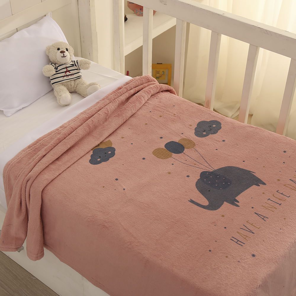 Manta Coral Digital Bebé Elefante