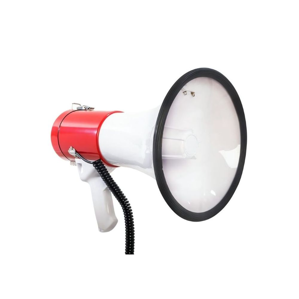 Megáfono Portátil 50W Recargable con Batería Incluida
