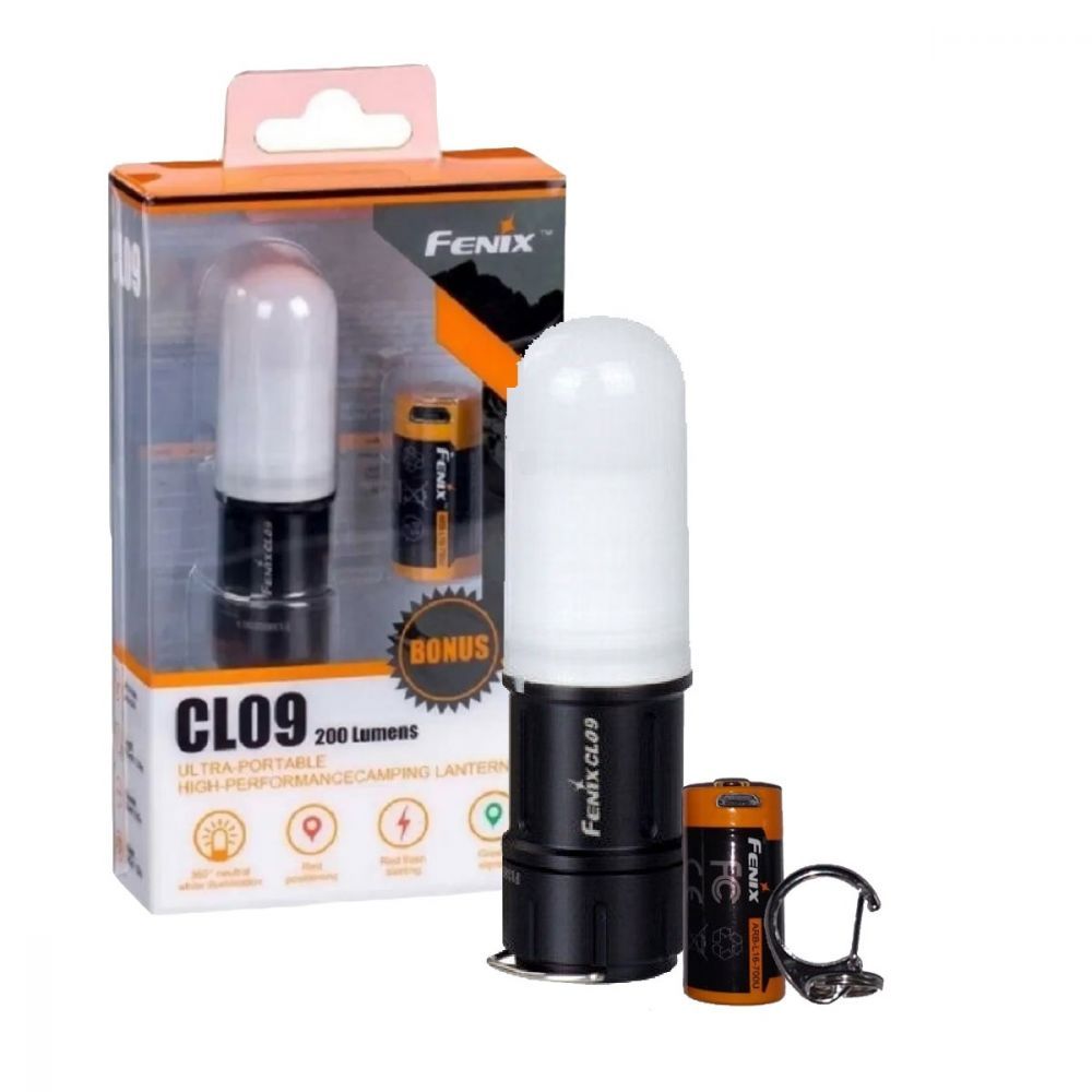 Farol Mini Led Fenix Cl09 200 L Sumergible Linterna Camping