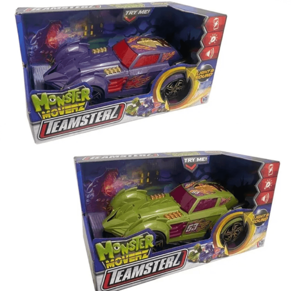 Auto Teamsterz Monster Moverz Con Luz Y Sonido 14132 Violeta