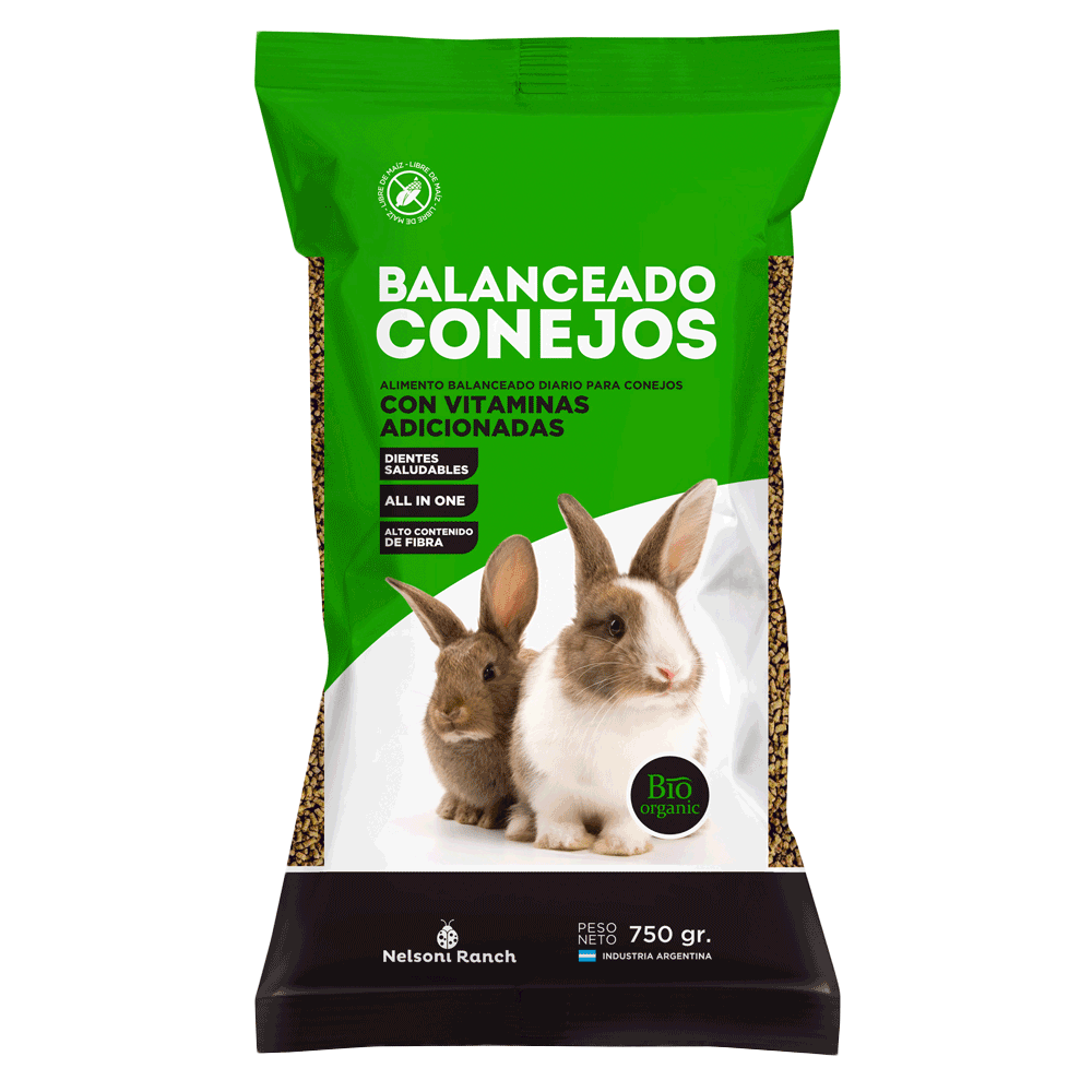 Alimento Nelsoni Ranch Para Conejos 750Gr
