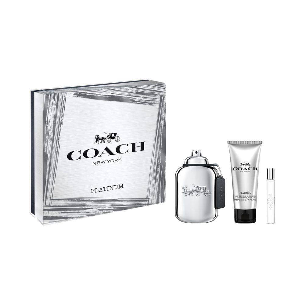 Perfume Coach Platinum Edp 100 +Shower Gel + Mini Perfumero