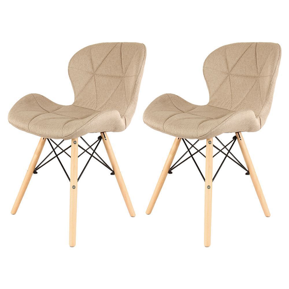 Silla Butterfly Beige x2