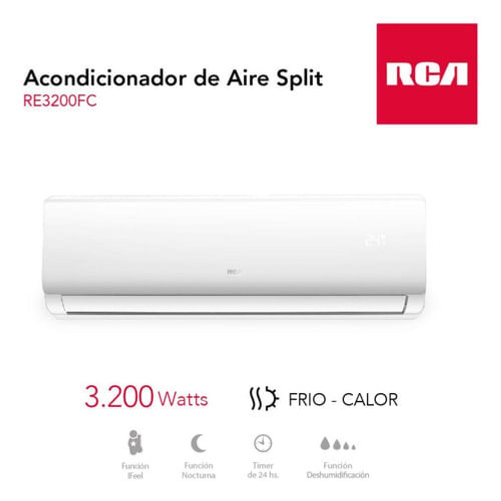 Aire Acondicionado Rca Split Frío/calor 2752 Frigorías