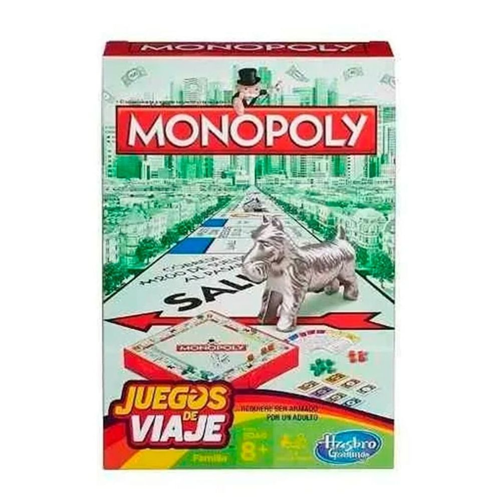 Juego De Mesa De Viaje Hasbro B1000 Hasbro Monopoly