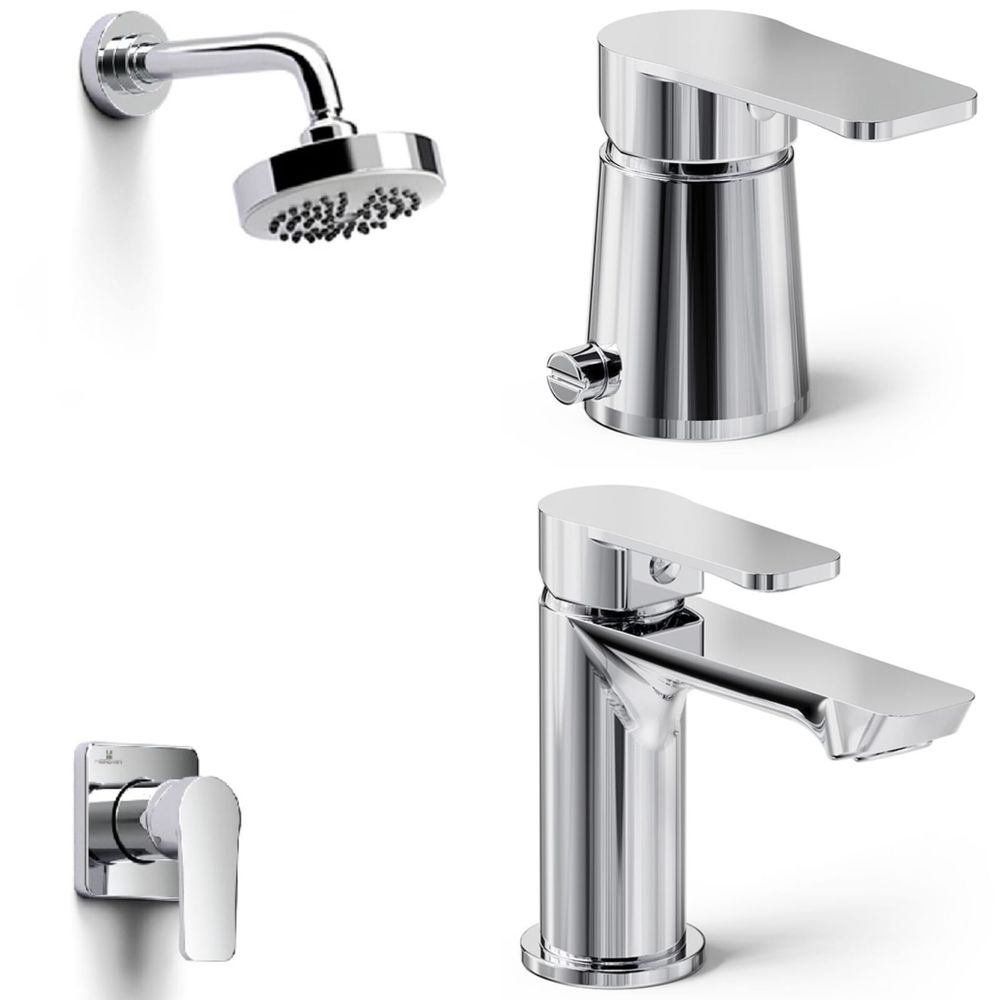 Griferia Combo Ducha S/t Lavat Bidet Hidromet Small Cromo