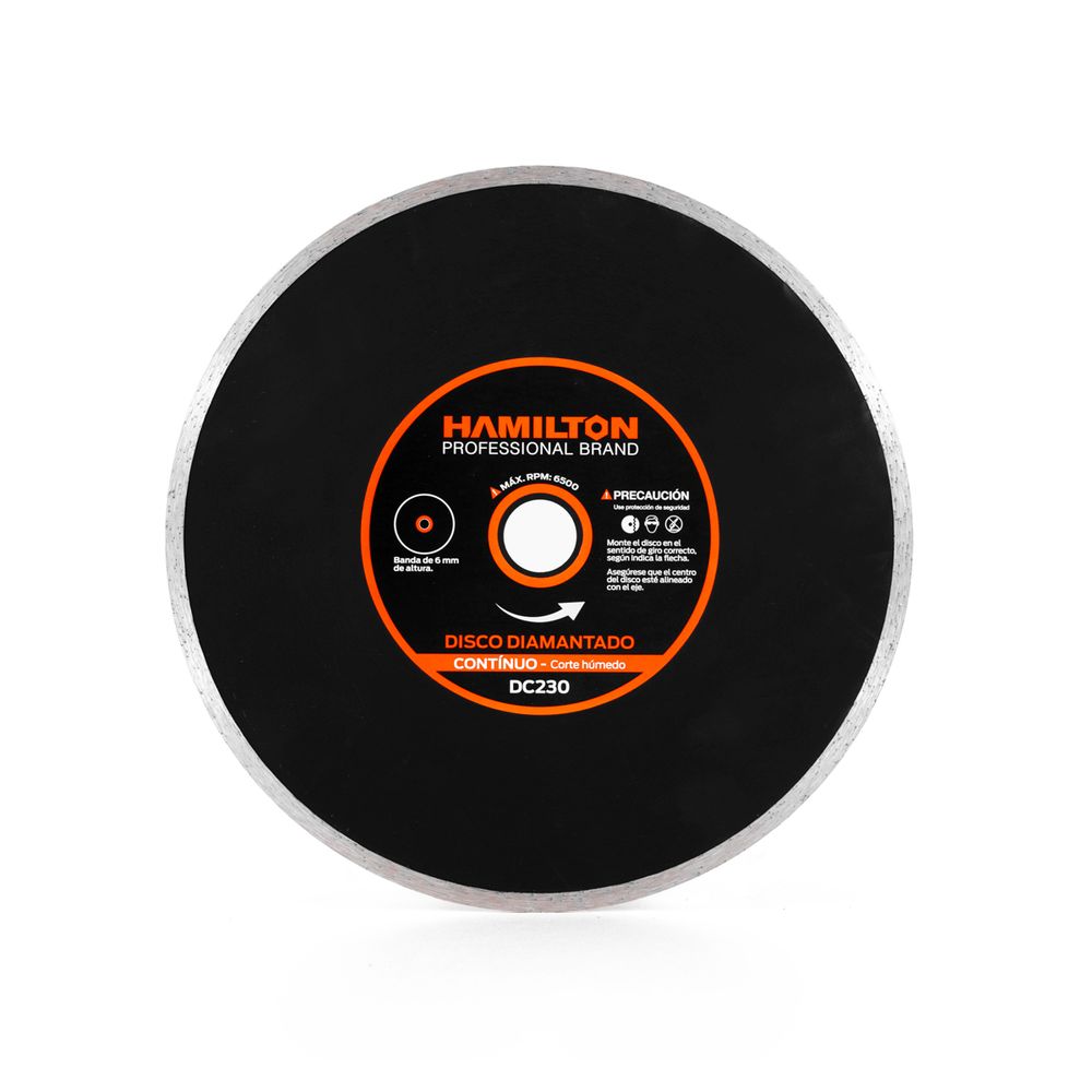 Disco Diamantado Continuo 230mm Hamilton Dc230
