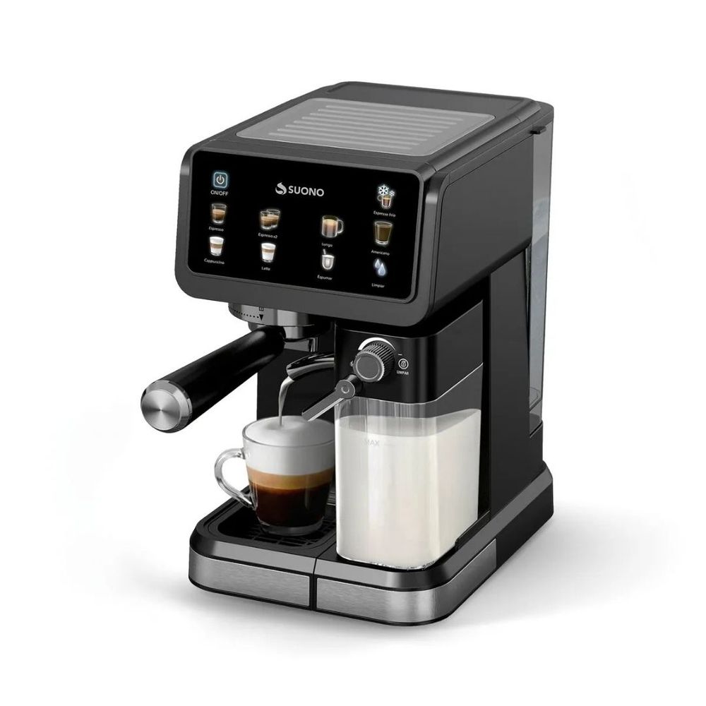 Cafetera Digital Expresso Suono Automática Con Espumador 20bar
